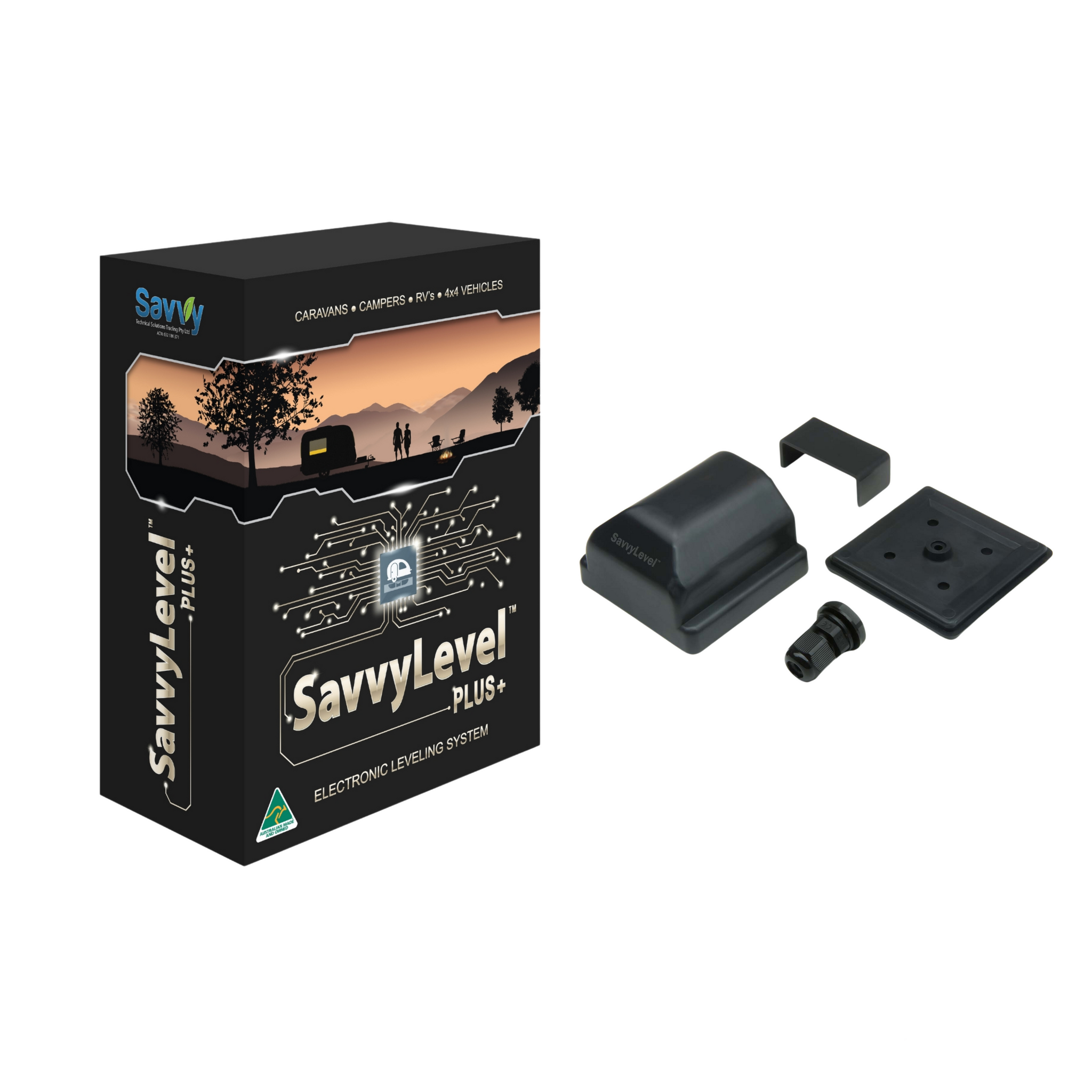 SavvyLevel Australian Caravan and Motorhome Levelling Solution