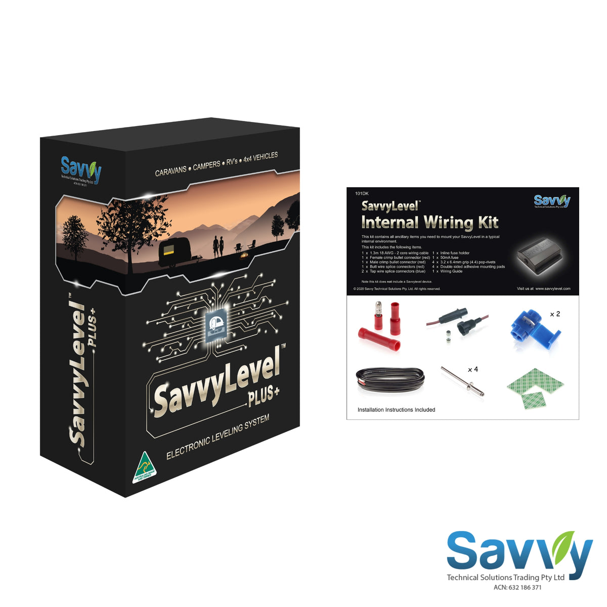 SavvyLevel S4 for Internal Installation & Internal Wiring Kit ...